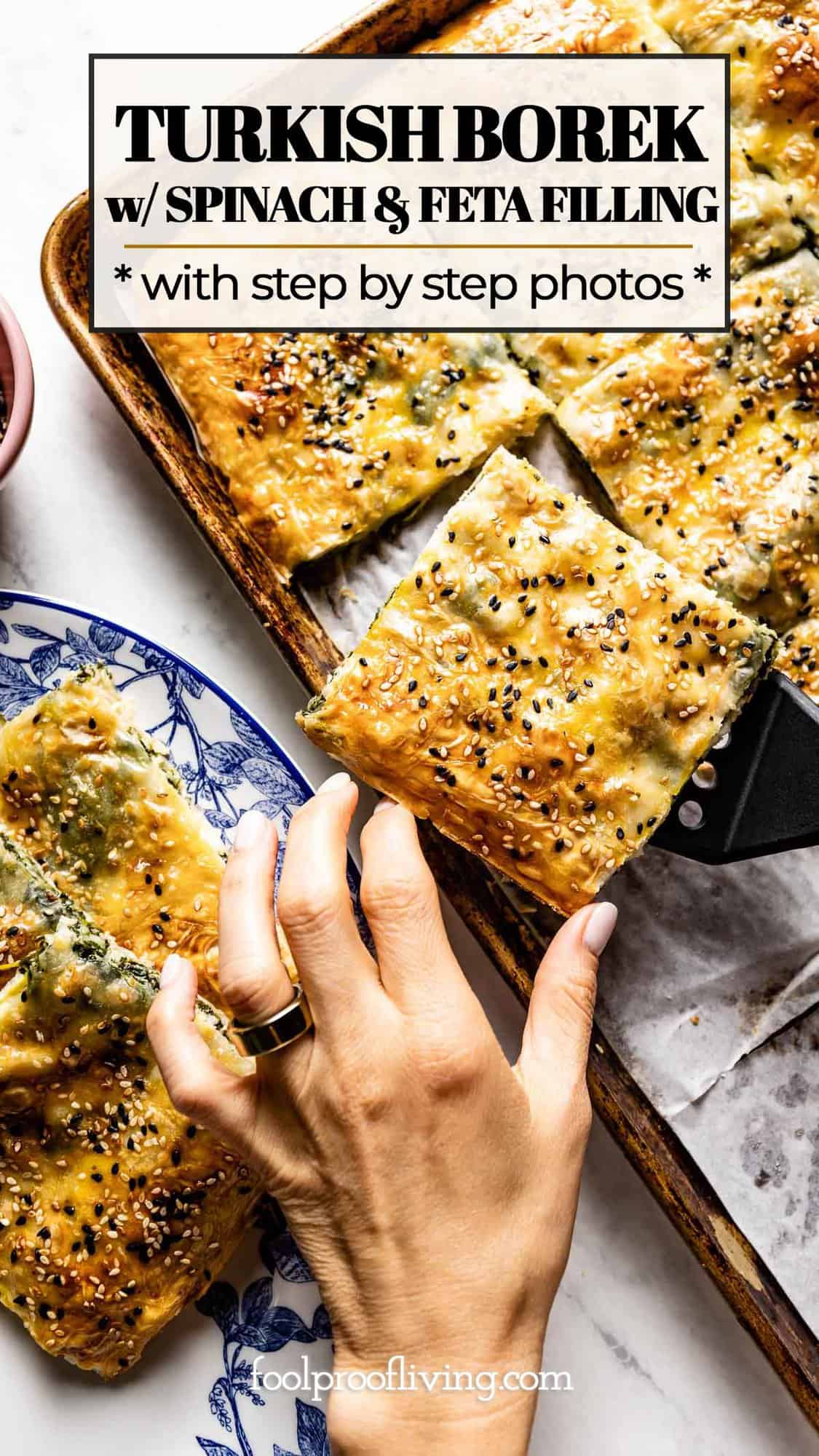 Spinach and Feta Cheese Börek (Turkish Borek Recipe) - Foolproof Living