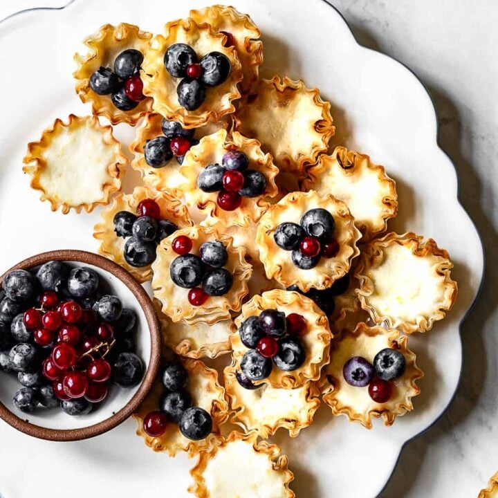 Mini Lemon Blueberry Tarts - Foolproof Living