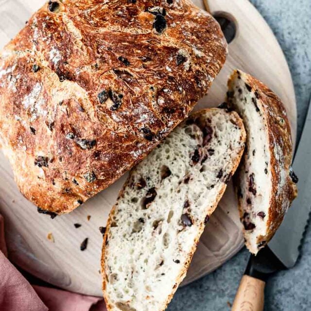 Crusty & Rustic Olive Loaf Bread Recipe (VIDEO!) - Foolproof Living