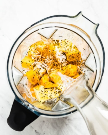 Mango Turmeric Smoothie (Vegan & No Sugar Added) - Foolproof Living