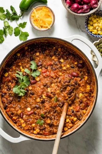 Quinoa Chili Recipe (Vegetarian & GF) - Foolproof Living