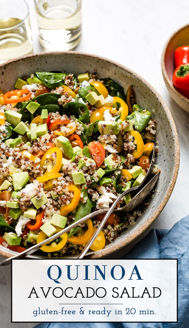 Quinoa Avocado Salad Recipe (Ready in 20 min!) - Foolproof Living