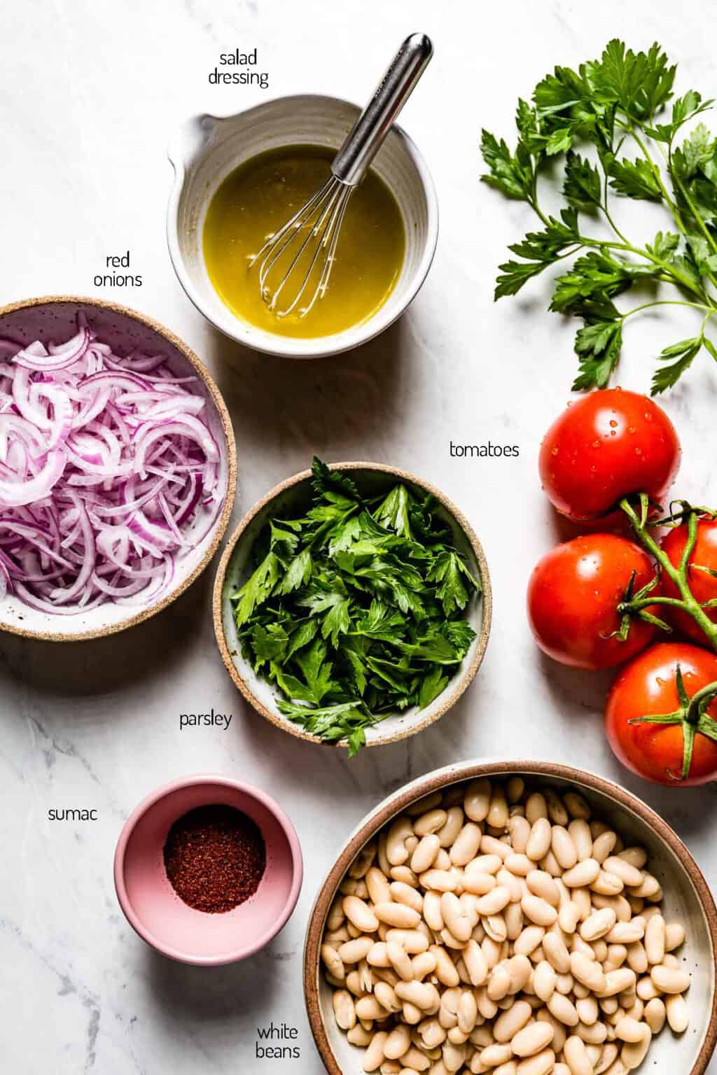 Piyaz - Turkish White Bean Salad Recipe {Authentic} - Foolproof Living