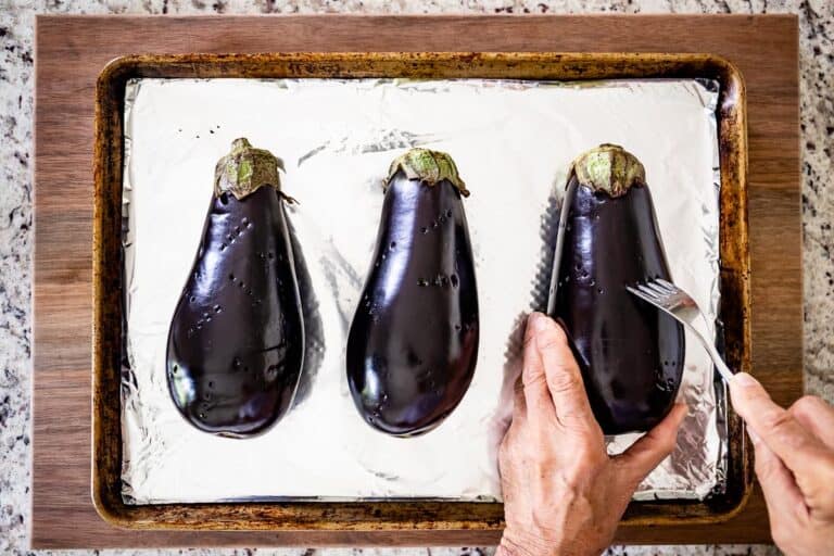 How To Roast Whole Eggplant In Oven - Whole Baked Aubergine Recipe