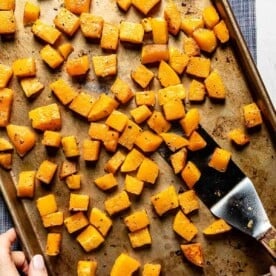 How To Roast Butternut Squash Cubes - with Seasoning Ideas & Recipes