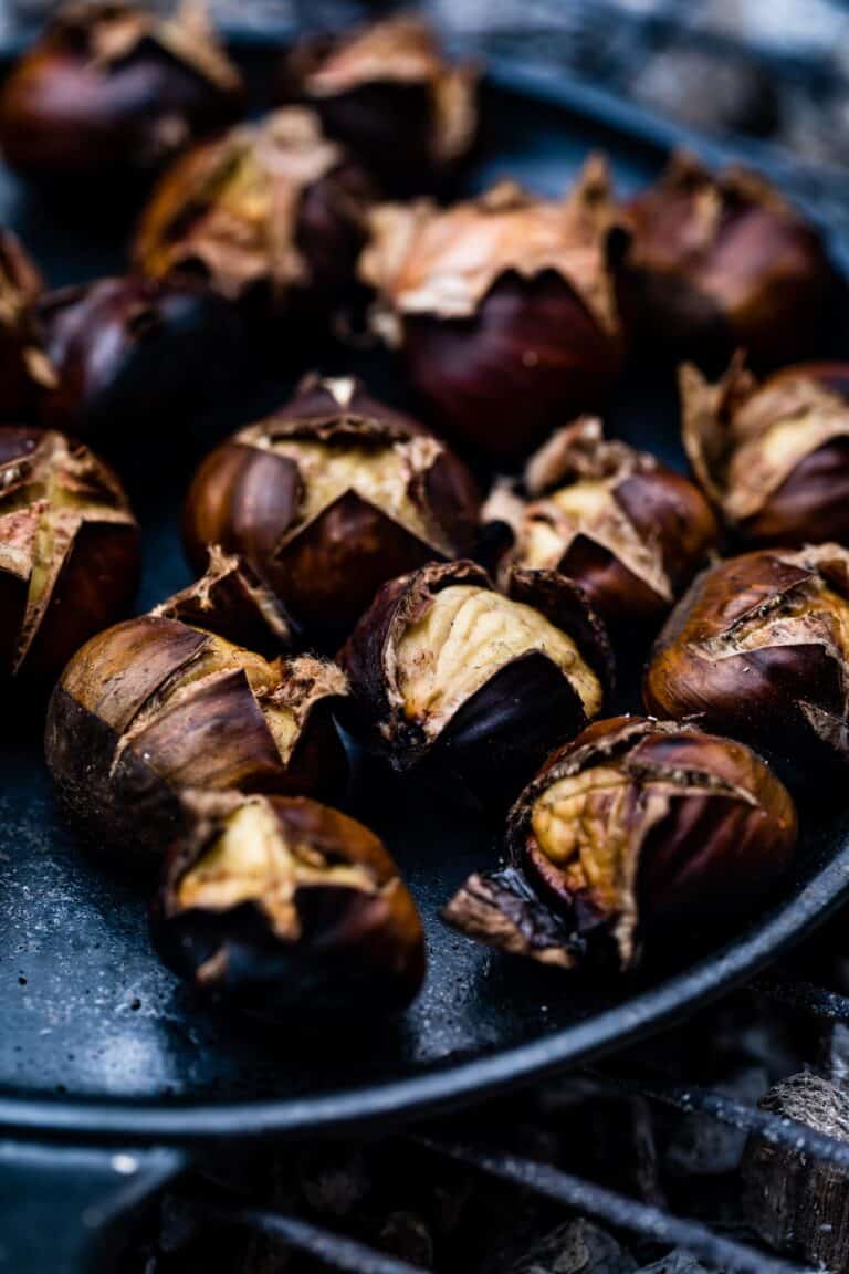 Roasted Chestnuts On An Open Fire (With Helpful Tips on Easy Peeling)