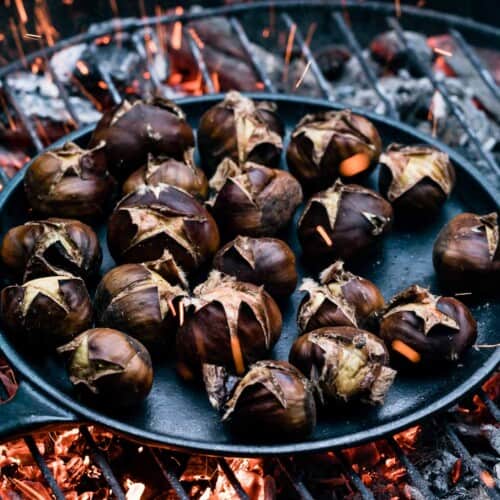 Roasted Chestnuts On An Open Fire (With Helpful Tips on Easy Peeling)