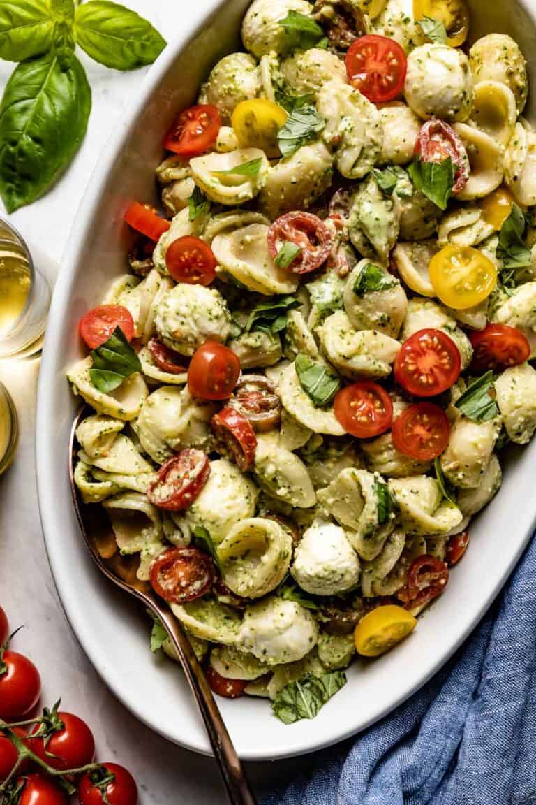 Pesto Caprese Pasta Salad (Easy 30-Min Recipe) - Foolproof Living