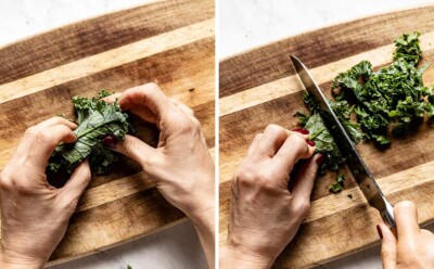 How to Cut Kale For Cooking - Foolproof Living