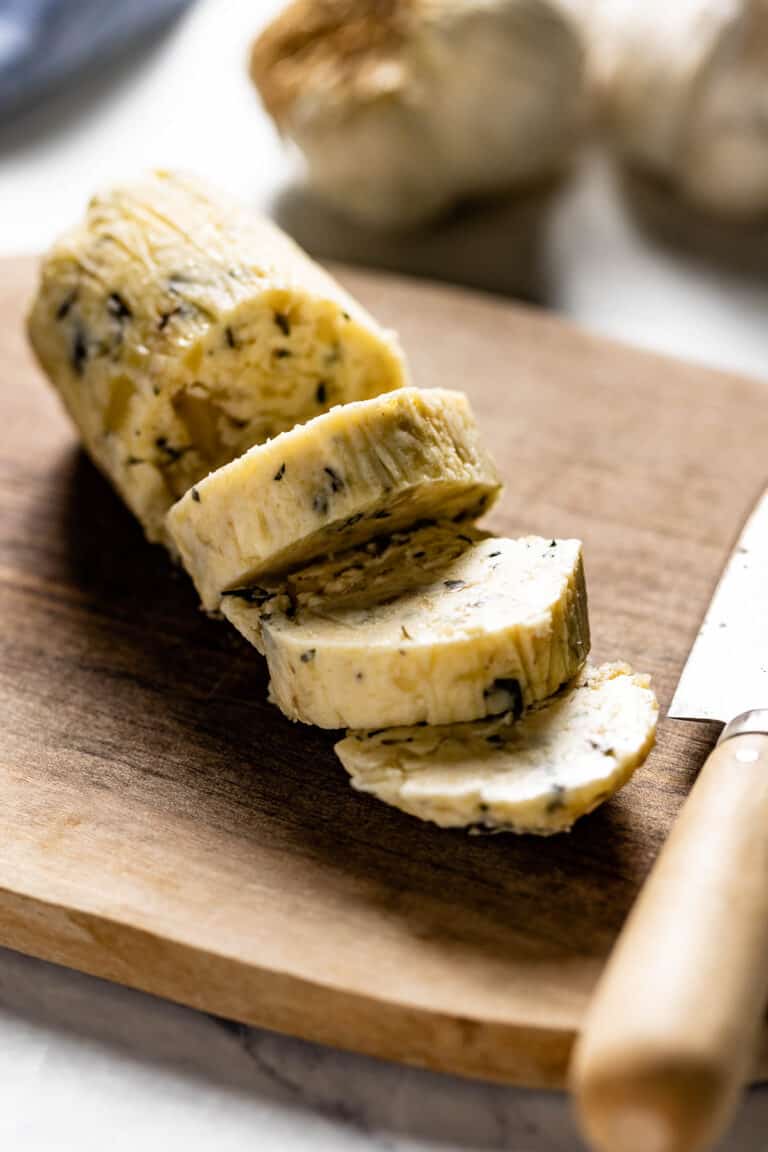 Homemade Roasted Garlic Butter - Foolproof Living