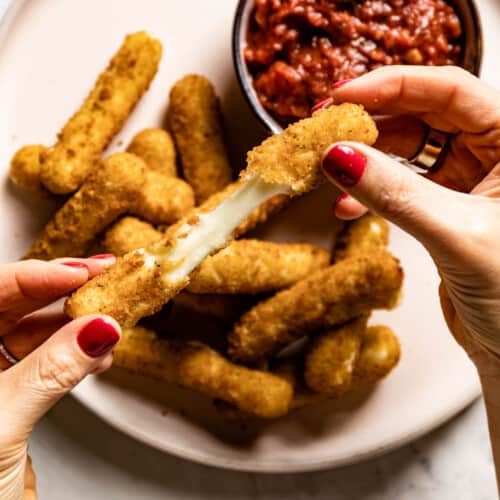 Air Fryer Frozen Mozzarella Sticks - Foolproof Living
