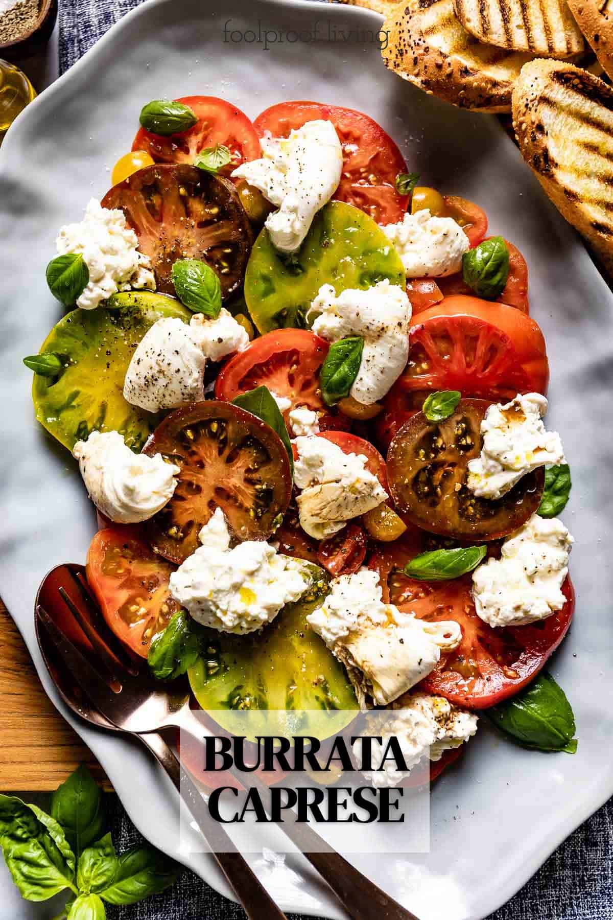 Burrata Caprese Recipe - Foolproof Living