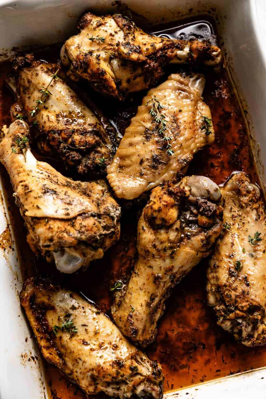 Baked Turkey Wings Recipe (Juicy with Crispy Skin)