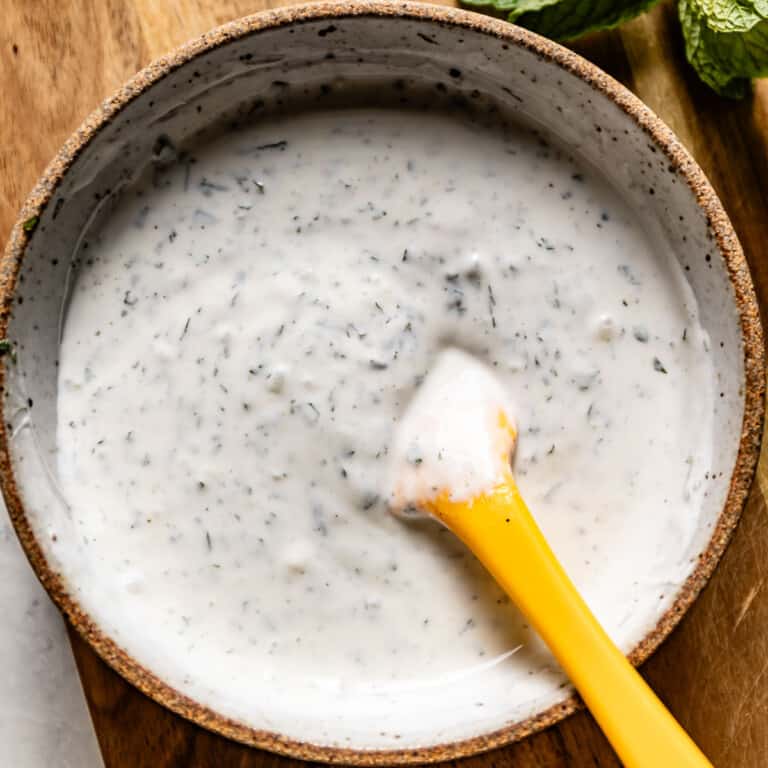 Mint Yogurt Sauce Recipe (with Lemon & Garlic) - Foolproof Living