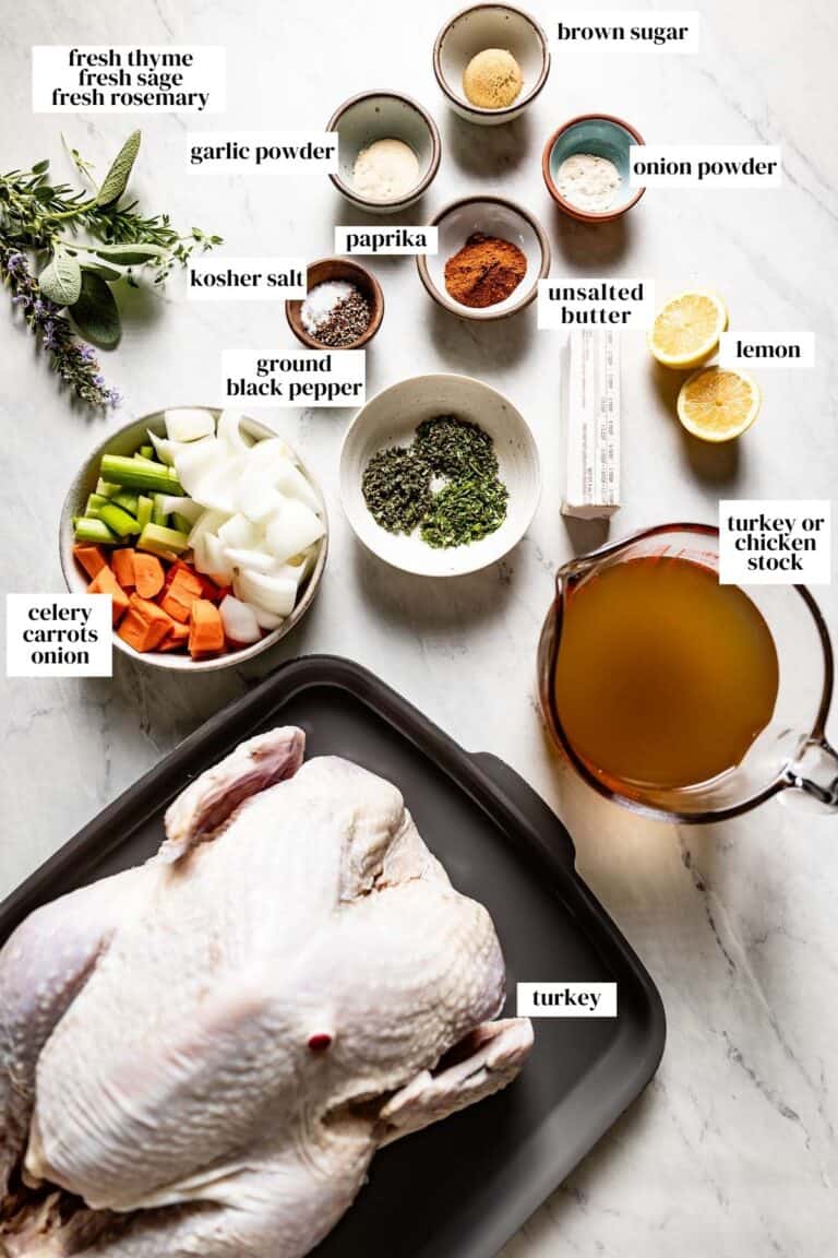 Herb Roasted Turkey Recipe (w/ the best herbs to put on turkey)