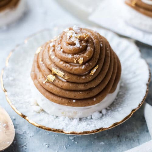 Mont Blanc Dessert Recipe (French Chestnut Dessert)