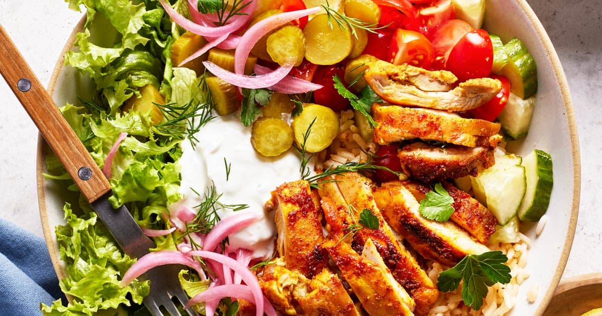 Delicious Chicken Shawarma Salad Bowl Recipe - simpleeducation