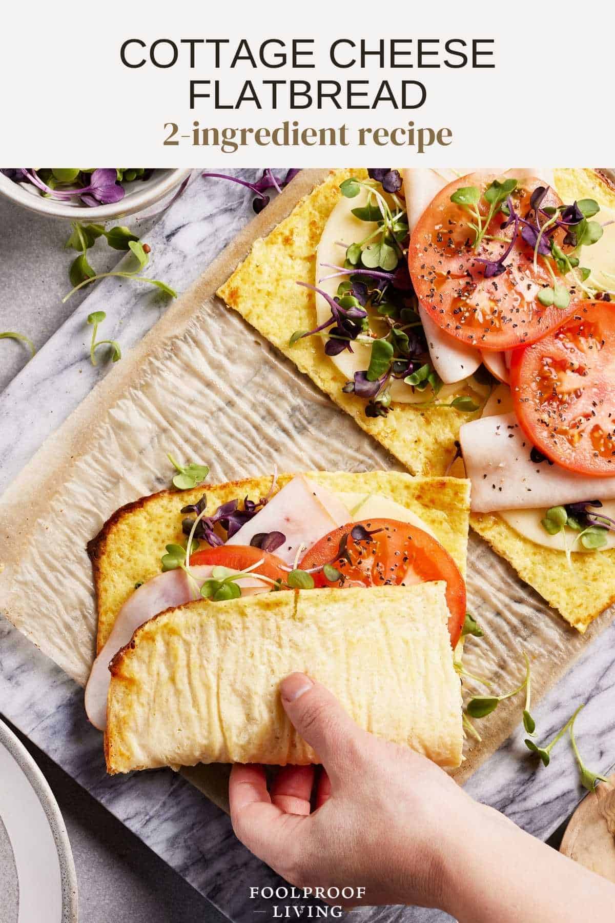 Viral Cottage Cheese Flatbread Recipe (2 Ingredients Only!)