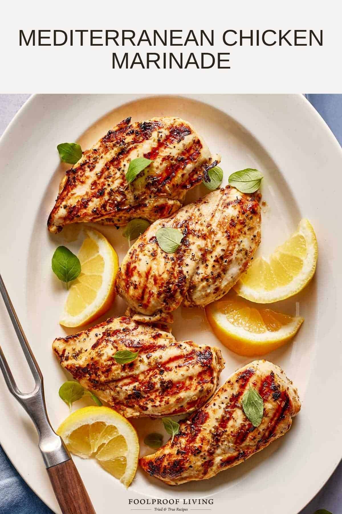 Mediterranean Chicken Marinade Recipe (Only 15 min. Marinating)