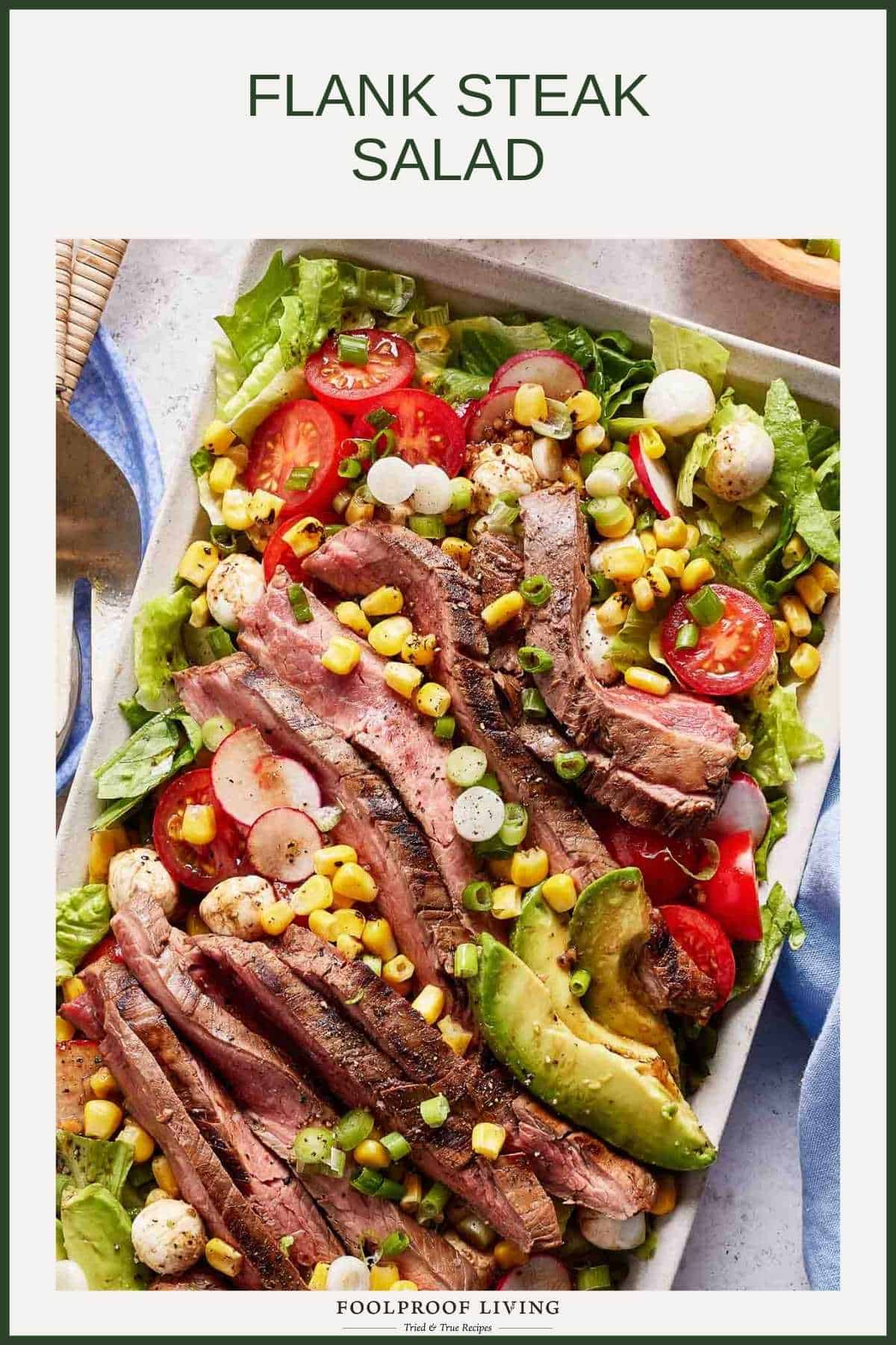 Grilled Flank Steak Salad with Balsamic Dressing - Foolproof Living
