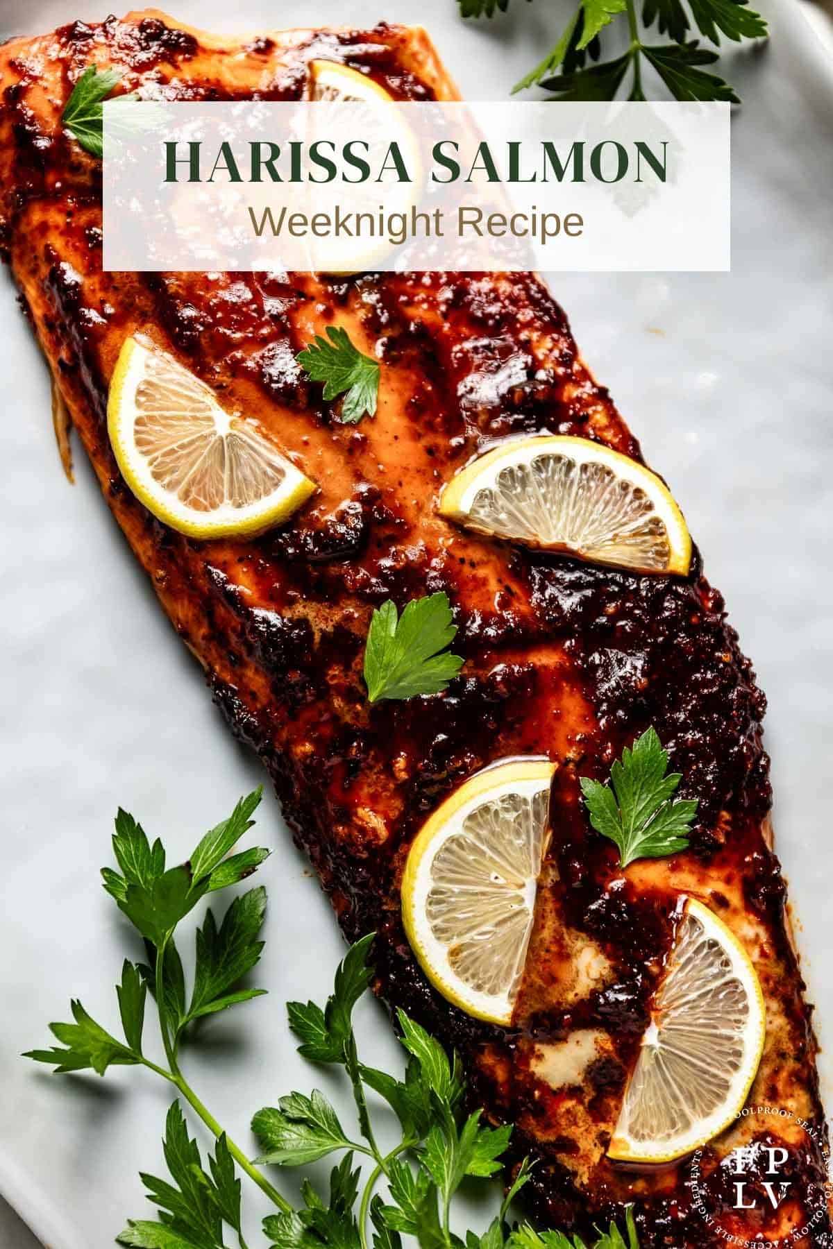 Harissa Salmon - Easy Spicy Baked Salmon Recipe